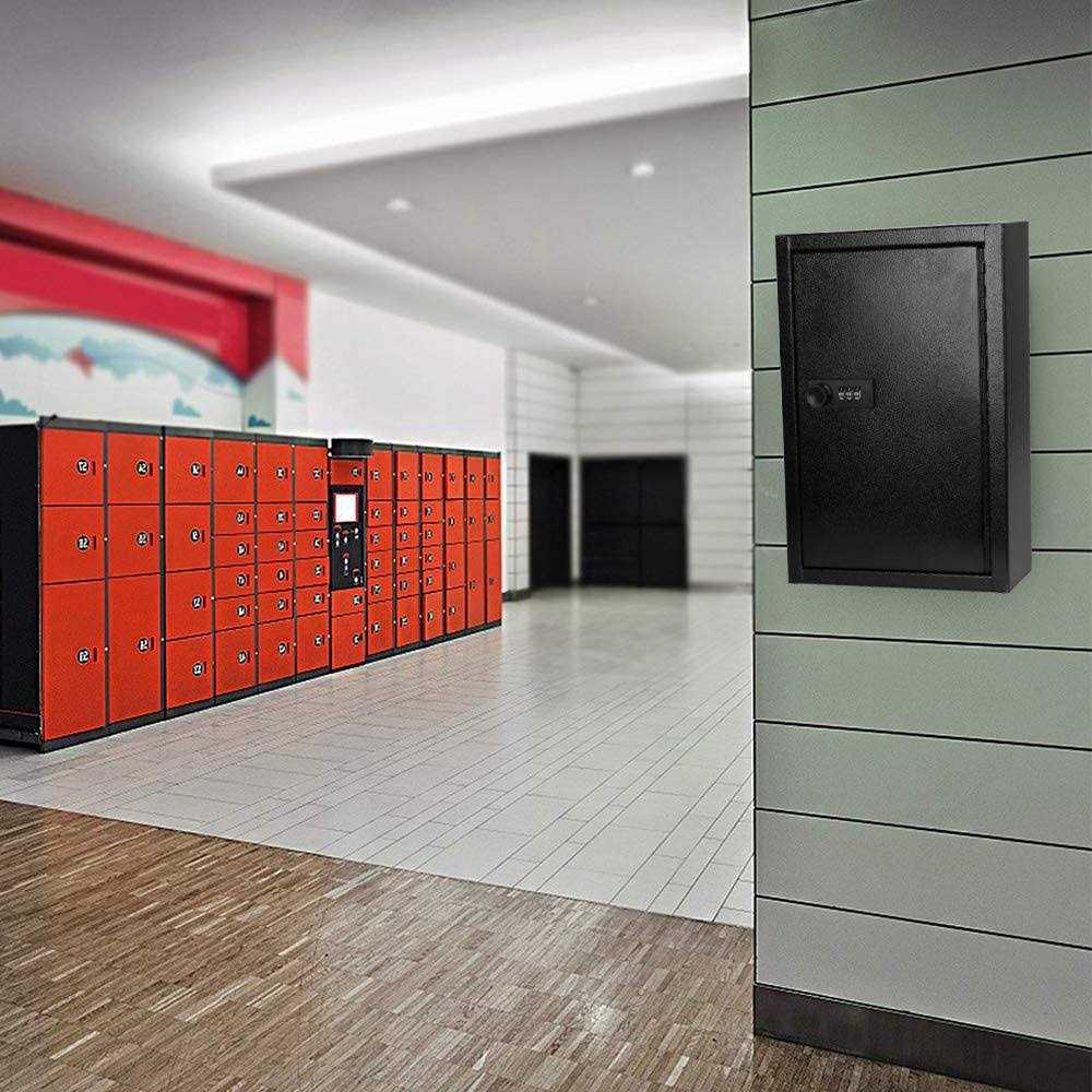 KYODOLED Locking Key Cabinet,40 Key Storage Lock Box with Code,Key ...