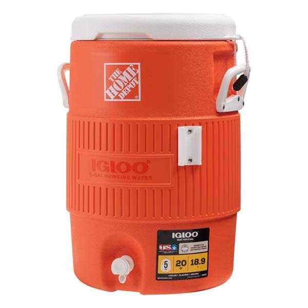Igloo 5-Gallon Orange Beverage Cooler - Home & Office Supplies on sale