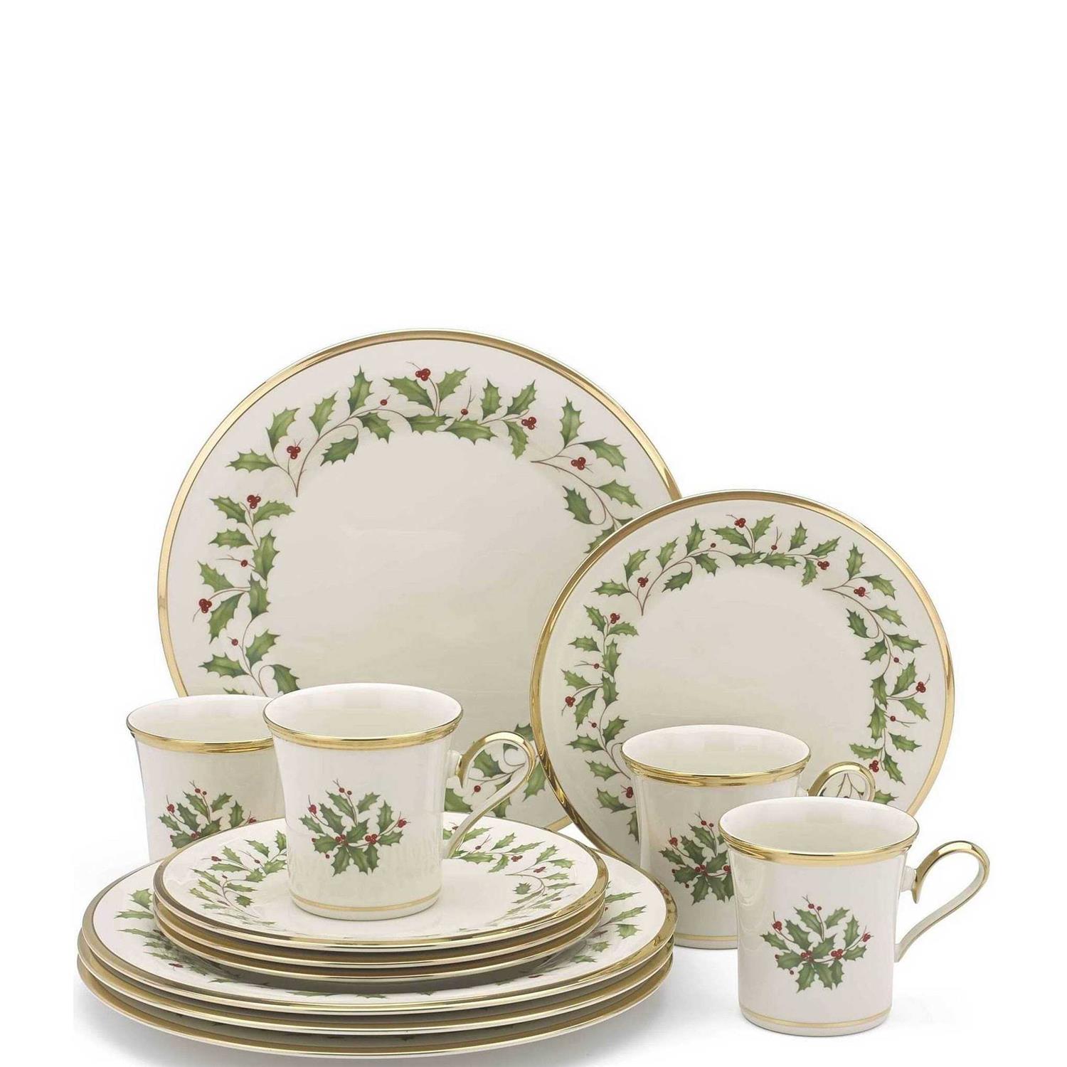 Lenox Holiday 12 Piece Dinnerware Set - Home & Office Supplies on sale
