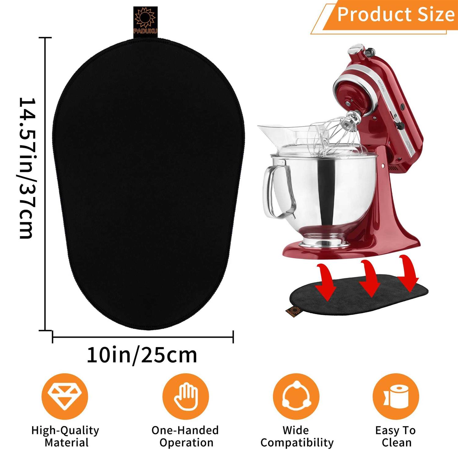 PADUKU Sliding Mat for Kitchenaid Mixer with 2 Kitchen Accessories ...