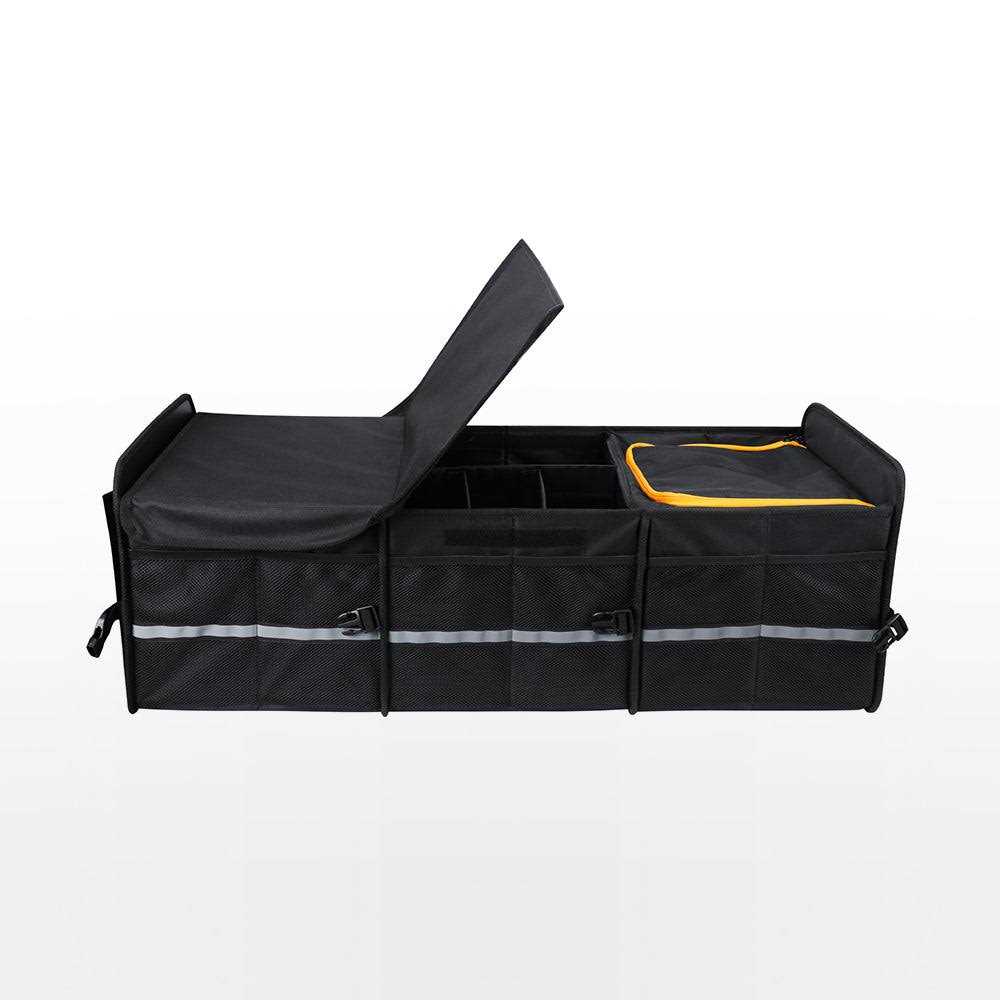 Heytrip Large Trunk Organizer With Built-in Leakproof Cooler Bag 2 Tie ...