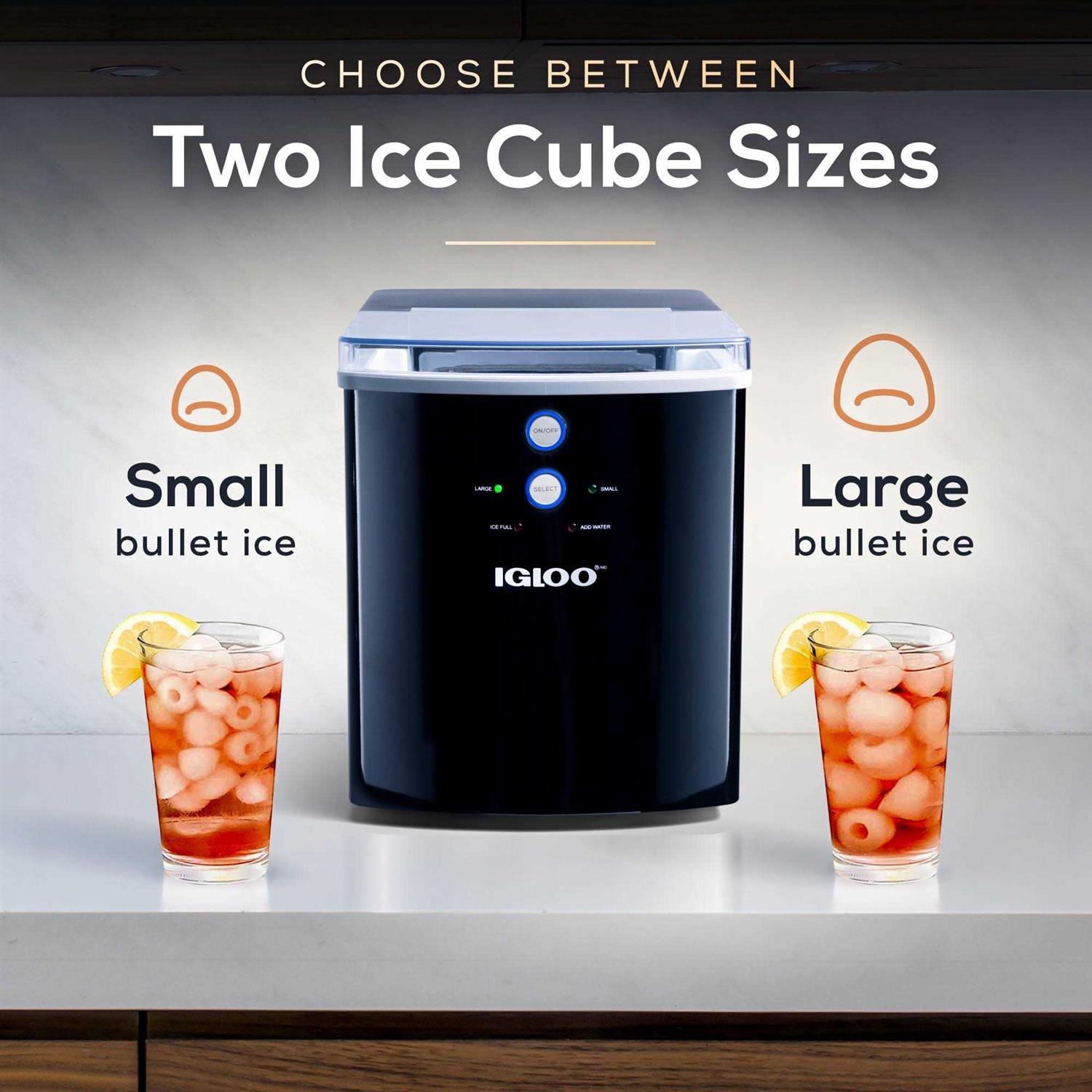 Igloo 33 lb Automatic Portable Countertop Ice Maker Machine - Home ...