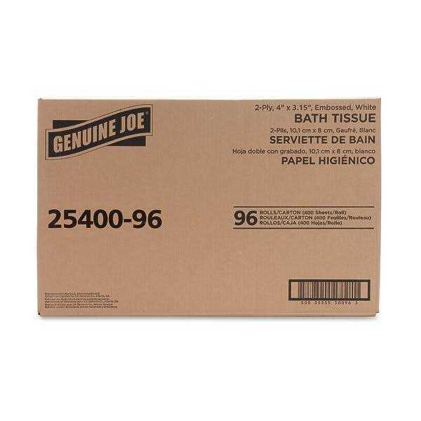 Genuine Joe 2-Ply Standard Bath Tissue Rolls - Home & Office Supplies on sale