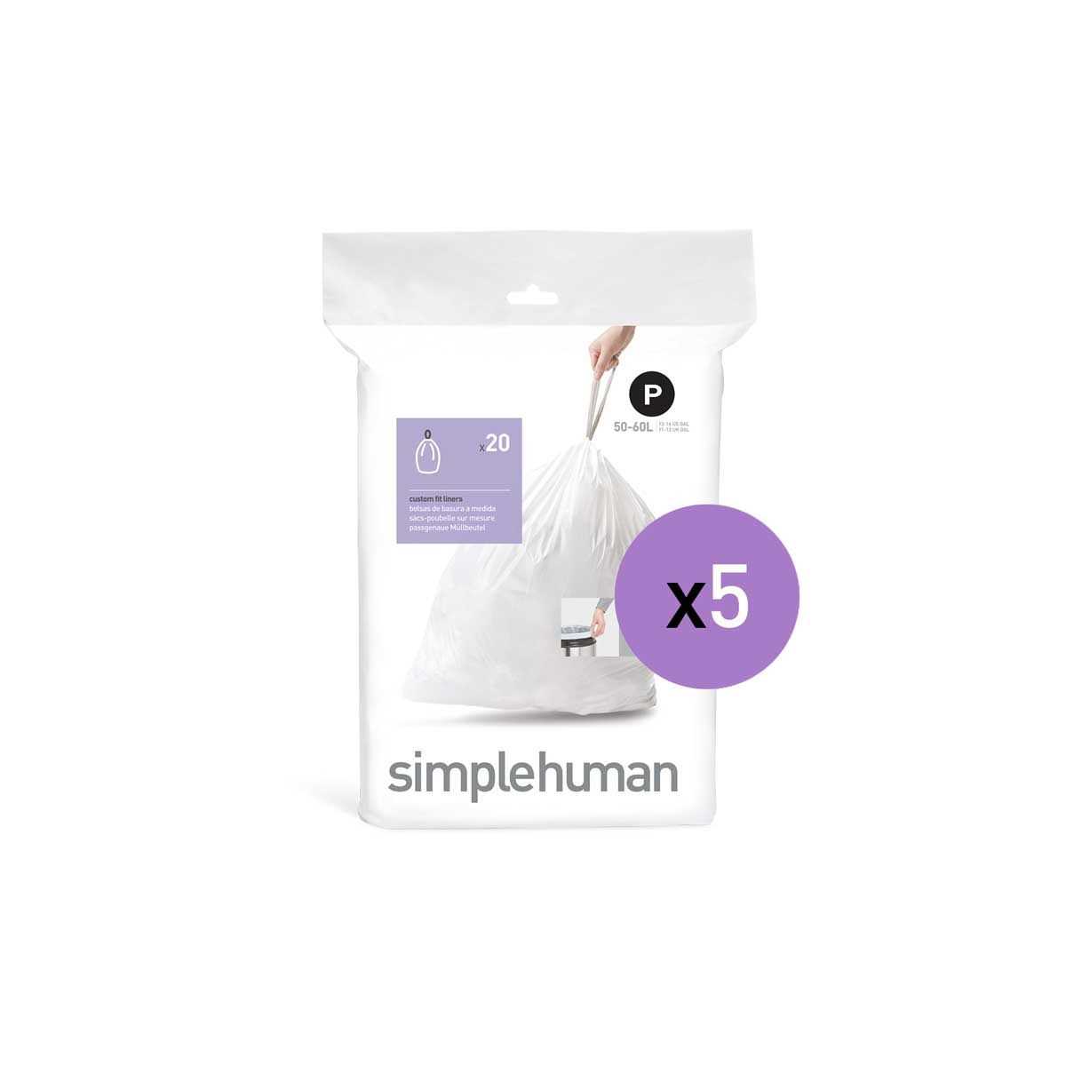 simplehuman Code P Custom Fit Liners - Home & Office Supplies on sale