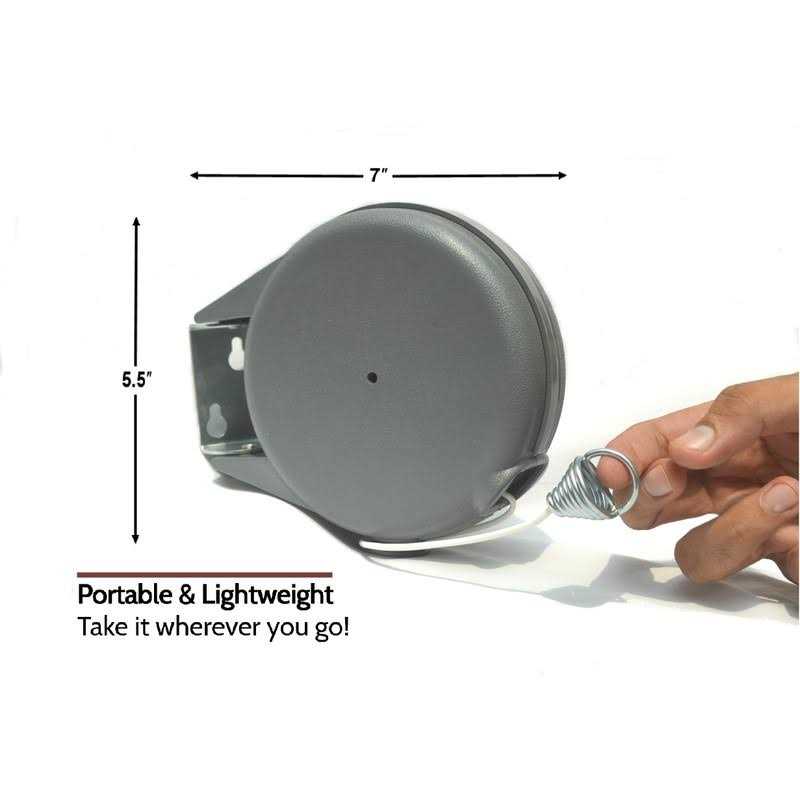 Retractable Clothesline Portable Heavy Duty Indoor and Outdoor Washing ...