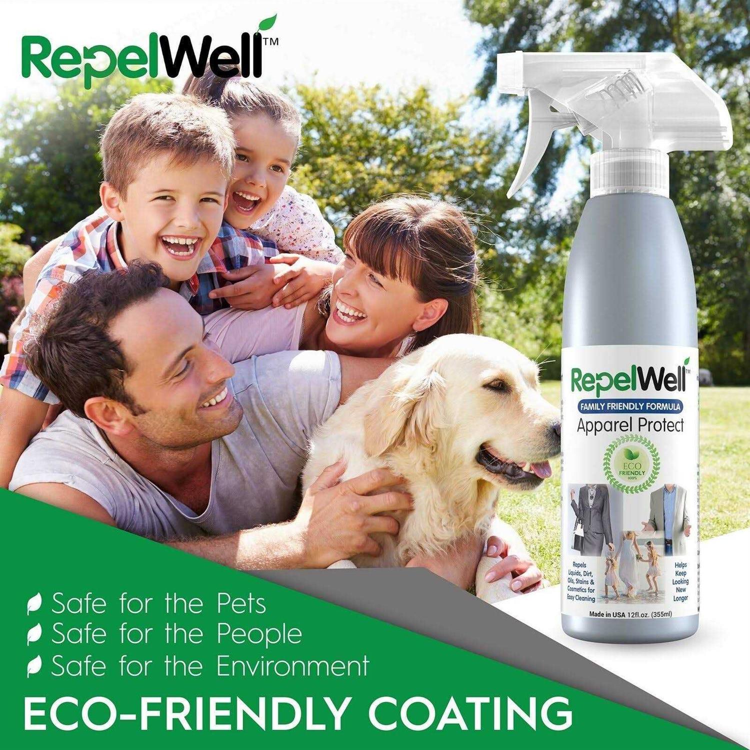 RepelWell Protect Stain & Water Repellent Spray Eco-Friendly - Home ...