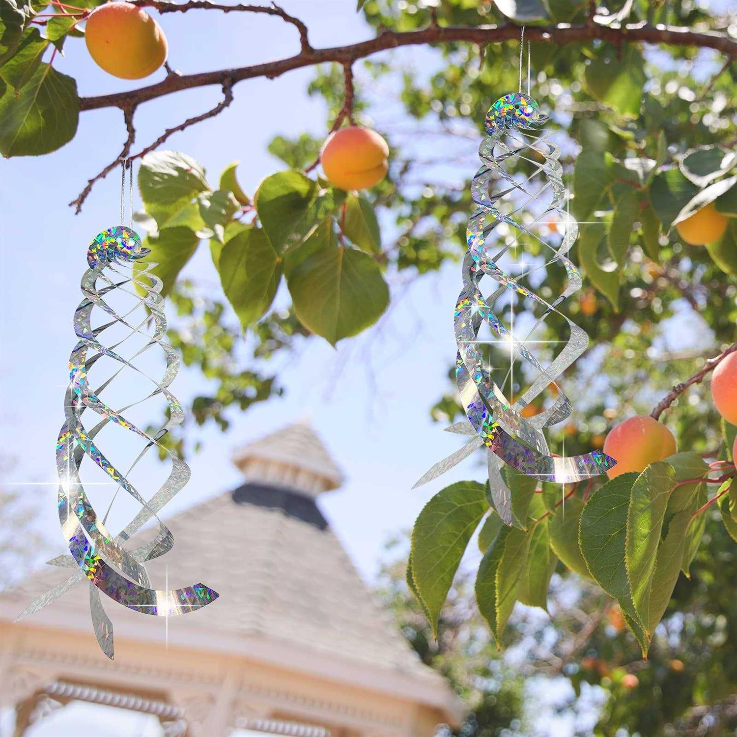 Sfcddtlg Bird Spiral Reflectors-15.8 Inch Hanging Reflective Device ...