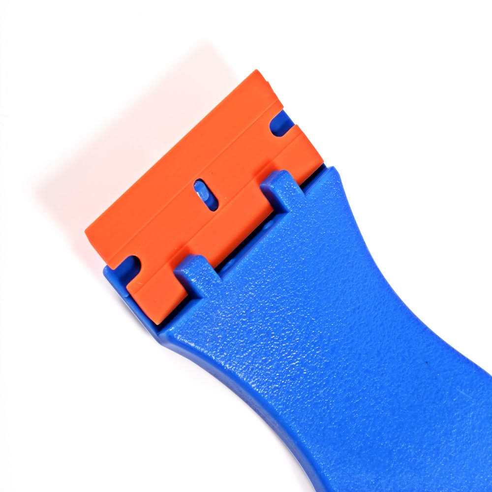 Ehdis 1.5 Plastic Razor Scraper with 10pcs Double Edged Plastic Blades ...