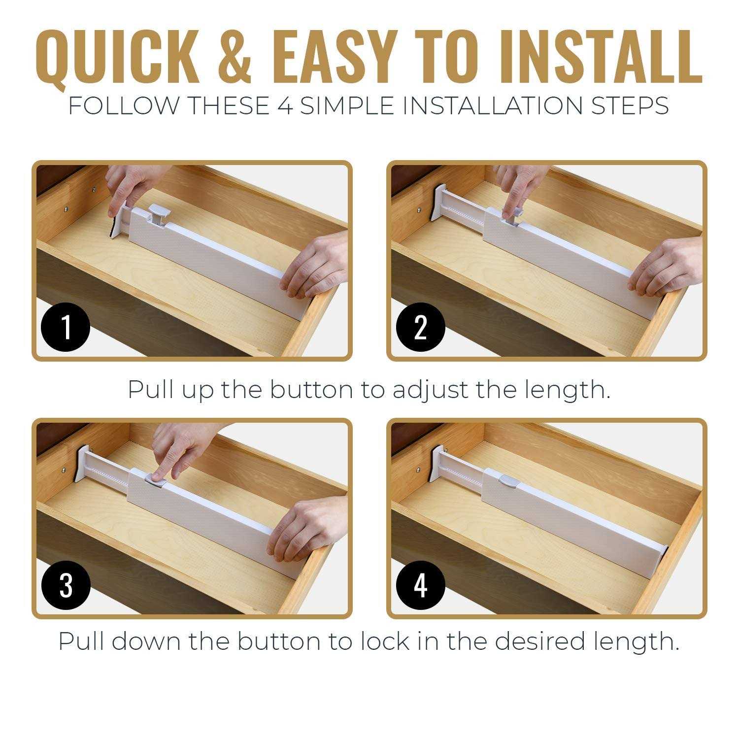 Expandable Drawer Dividers by Rapturous High Drawer Organizers - Home ...