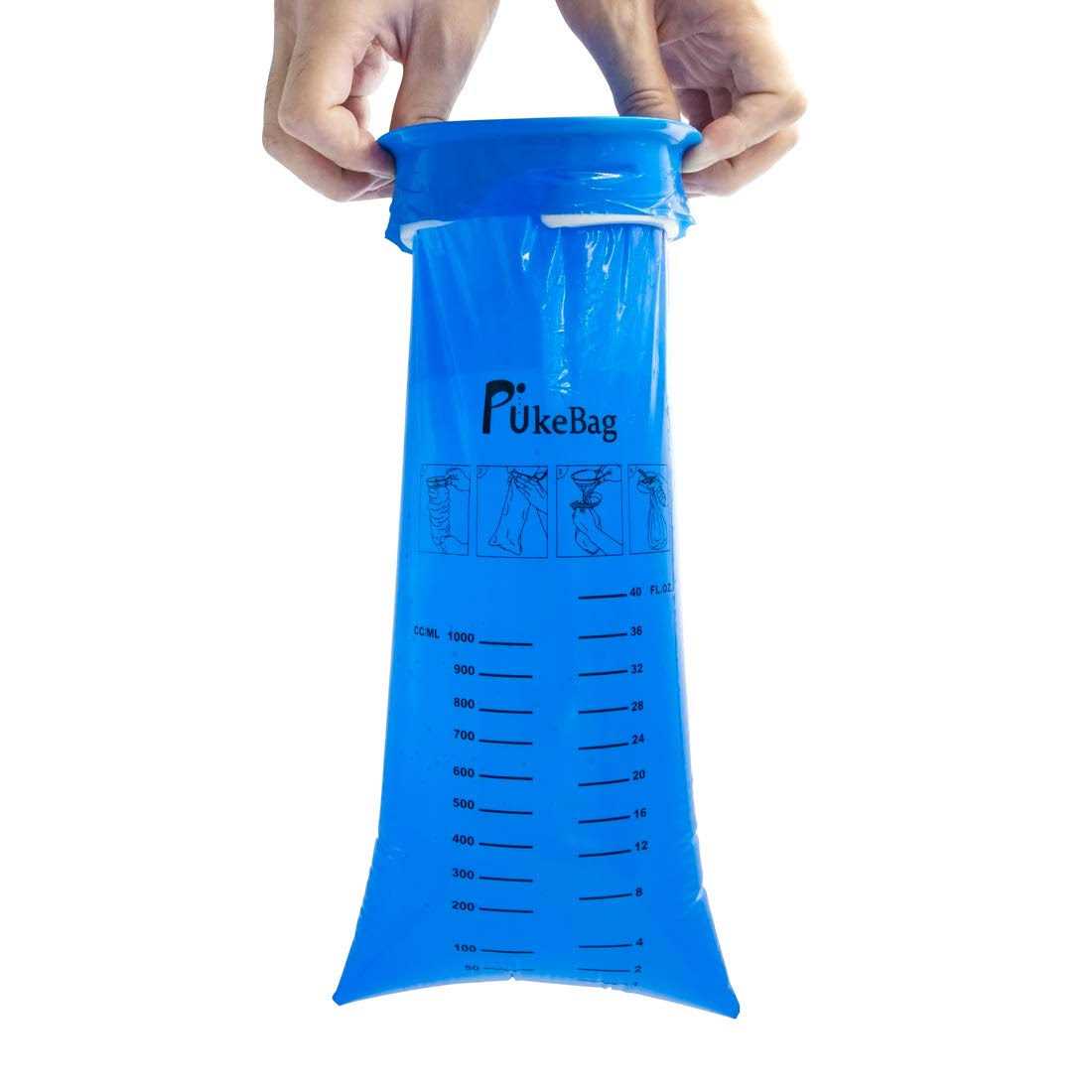 PukeBag Emesis Bags Disposable Vomit Bags Aircraft & Car Sickness Bag ...