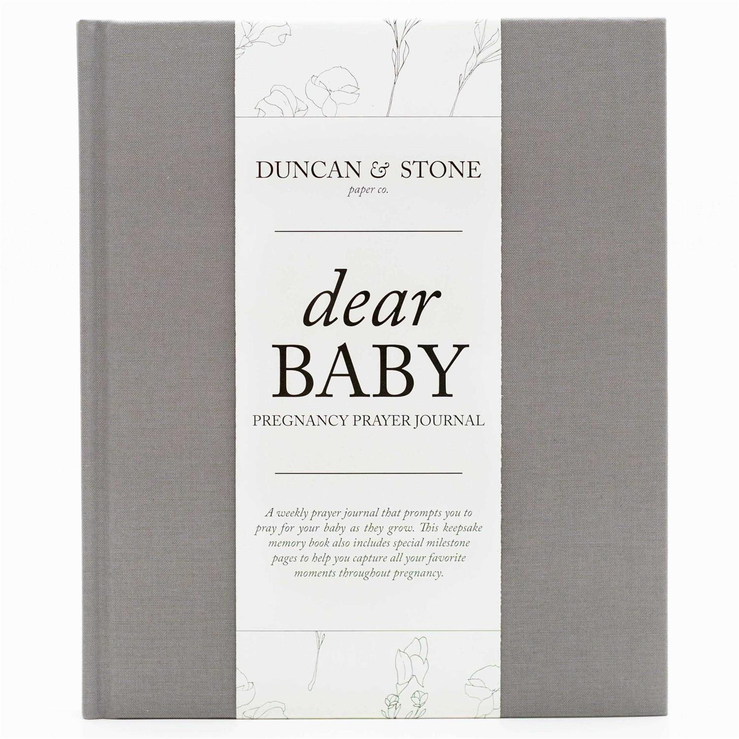 Duncan & Stone Dear Baby A Pregnancy Prayer Journal - Home & Office ...