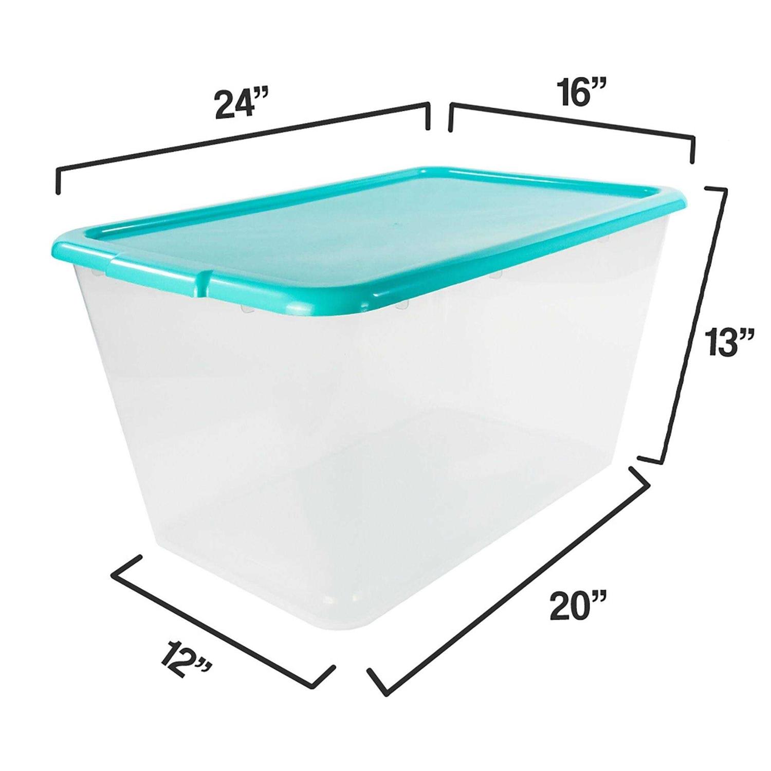 Simplykleen 14.5-gallon Reusable Stacking Plastic Storage Containers ...
