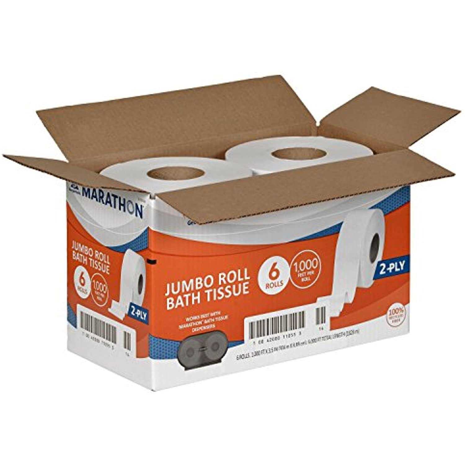 Marathon Jumbo Roll Bath Tissue - Home & Office Supplies on sale