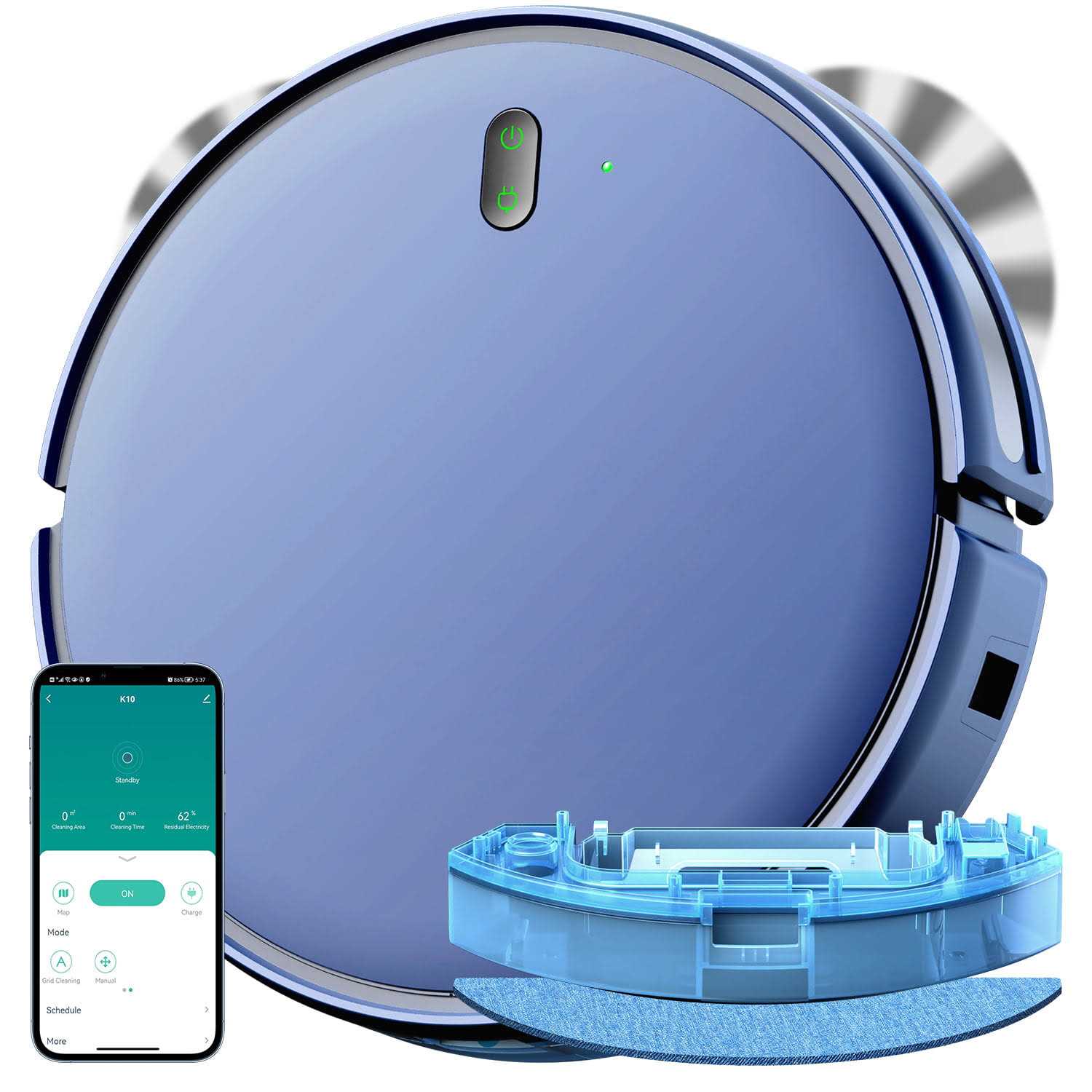 Onson Robot Vacuum Cleaner, Robot Vacuum and Mop Combo with Wifi ...