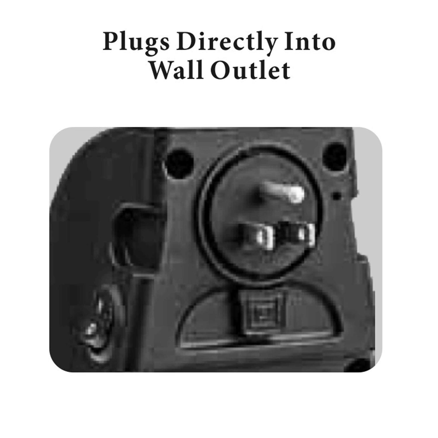 Optimus Wall Outlet Plug-in Handy Heater with Thermostat & Timer H-7801 ...