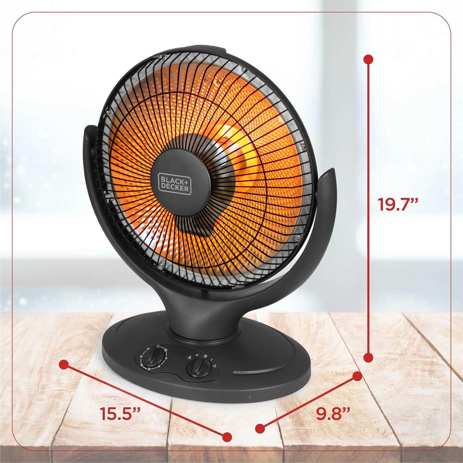 BLACK+DECKER 800-Watt Radiant Dish Heater - Home & Office Supplies on sale