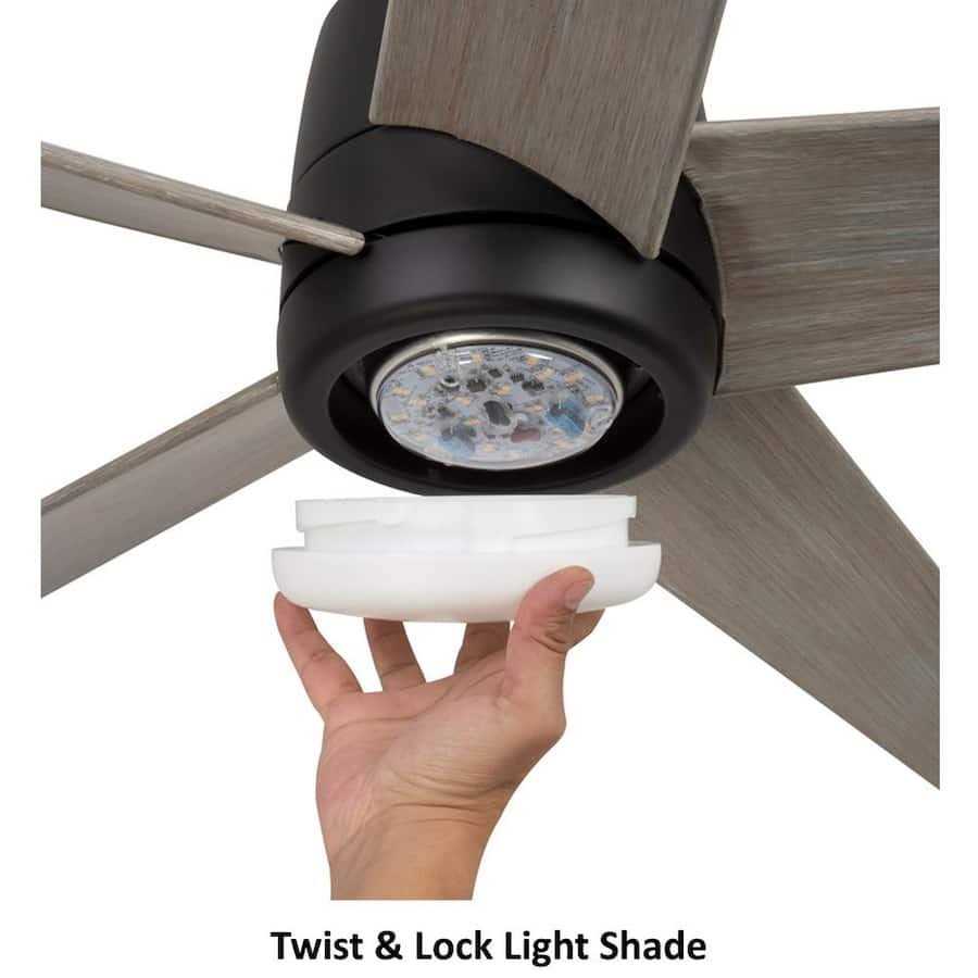 Hampton Bay Mena 54 in. White Color Changing Integrated LED Indoor ...