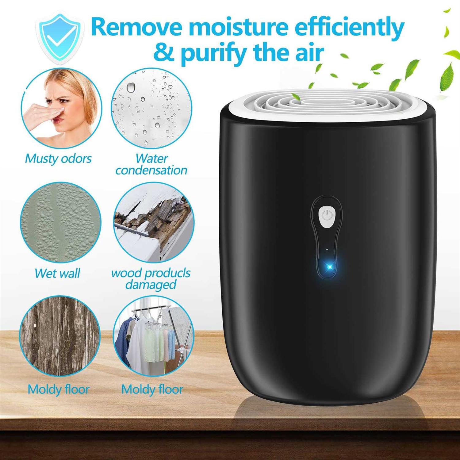 Dehumidifiers for Home,posdry 27 Oz Small Auto Shut off Dehumidifiers ...