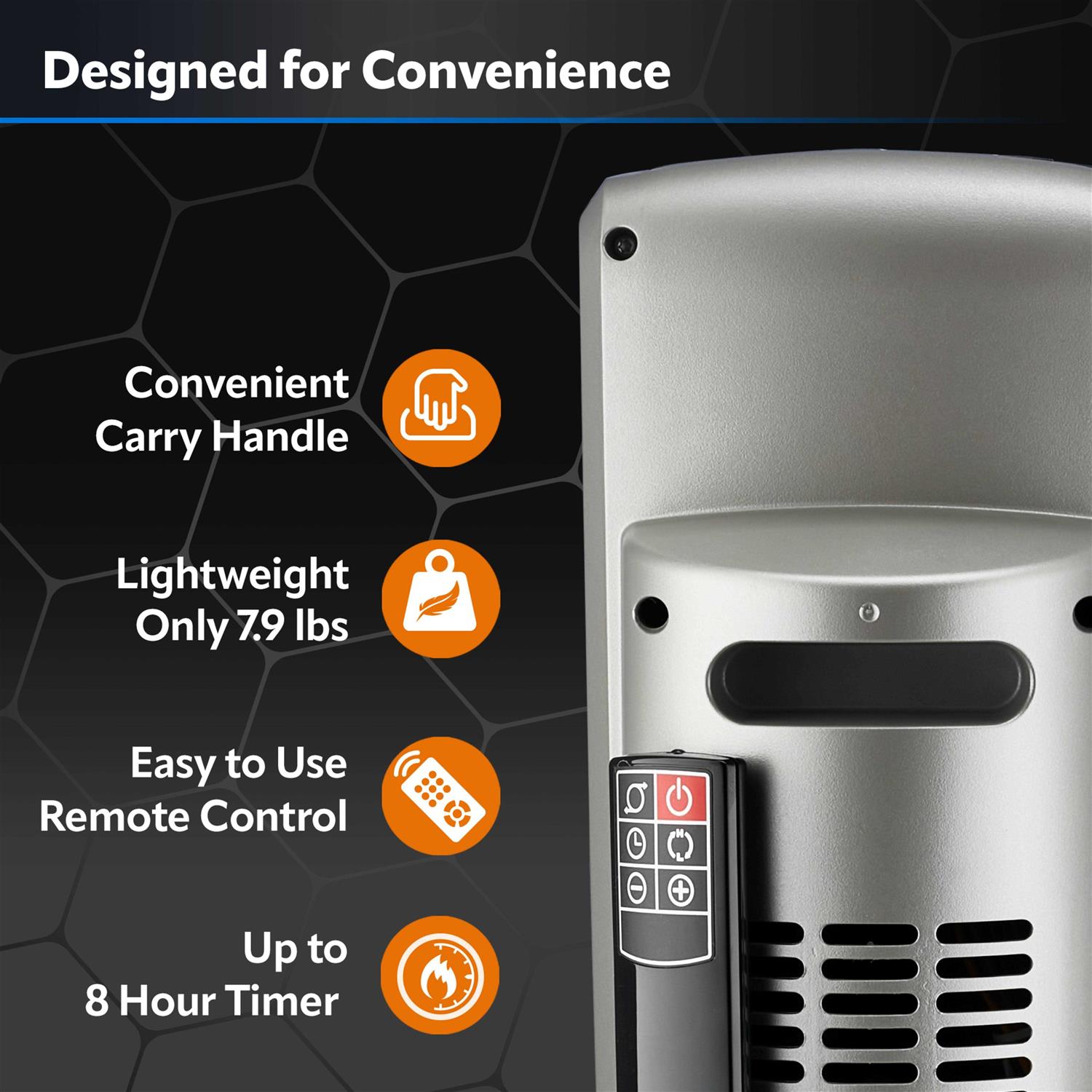 Lasko 5586 Digital Ceramic Tower Heater with Remote - Home & Office ...