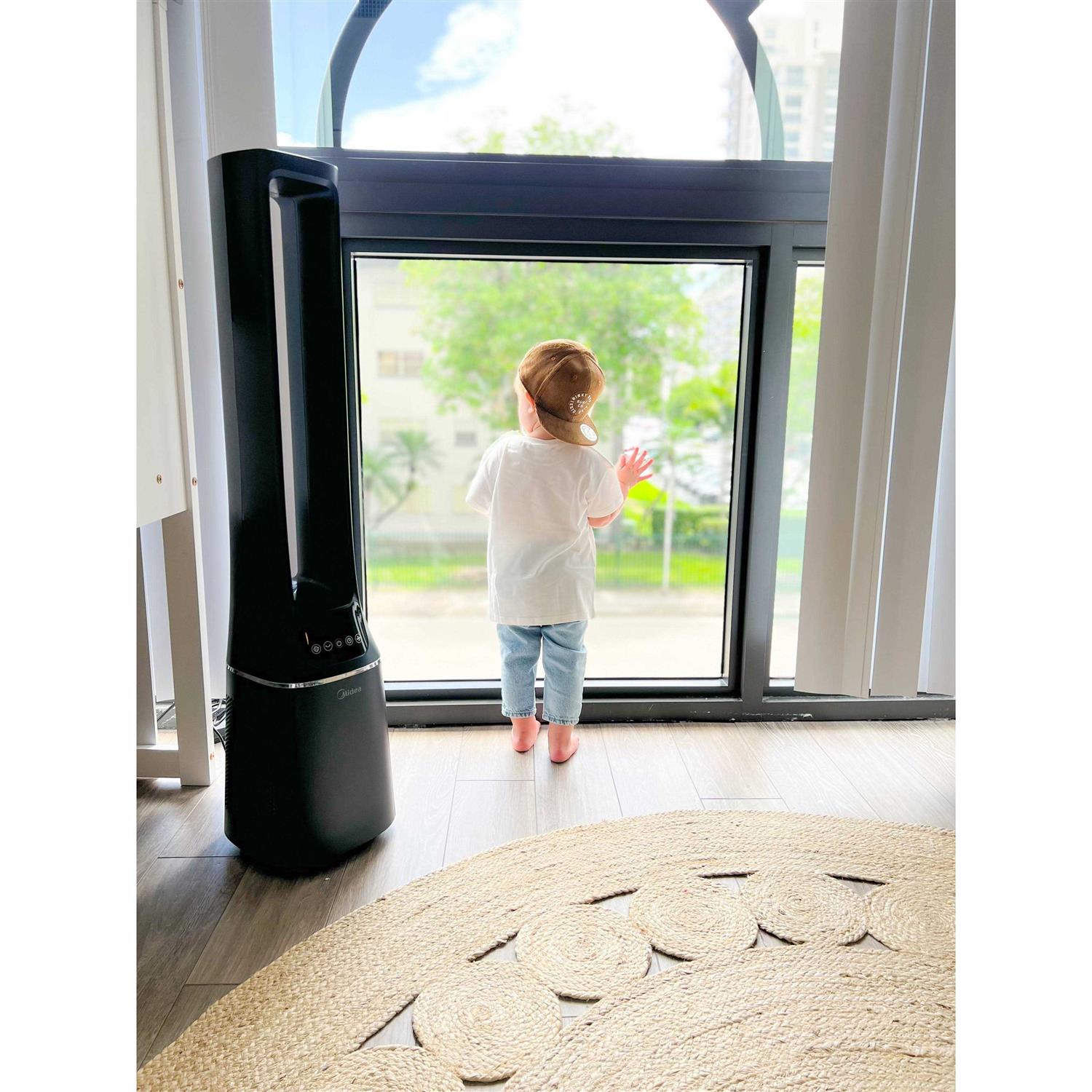 Midea Bladeless DC Tower Fan & HEPA Air Purifier with Remote Control ...