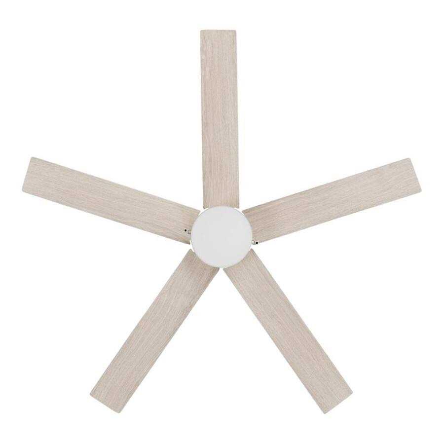 Hampton Bay Caltris 52 in. Integrated LED Indoor/Outdoor Ceiling Fan ...