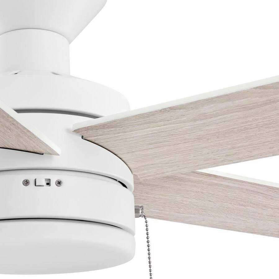 Hampton Bay Caltris 52 in. Integrated LED Indoor/Outdoor Ceiling Fan ...