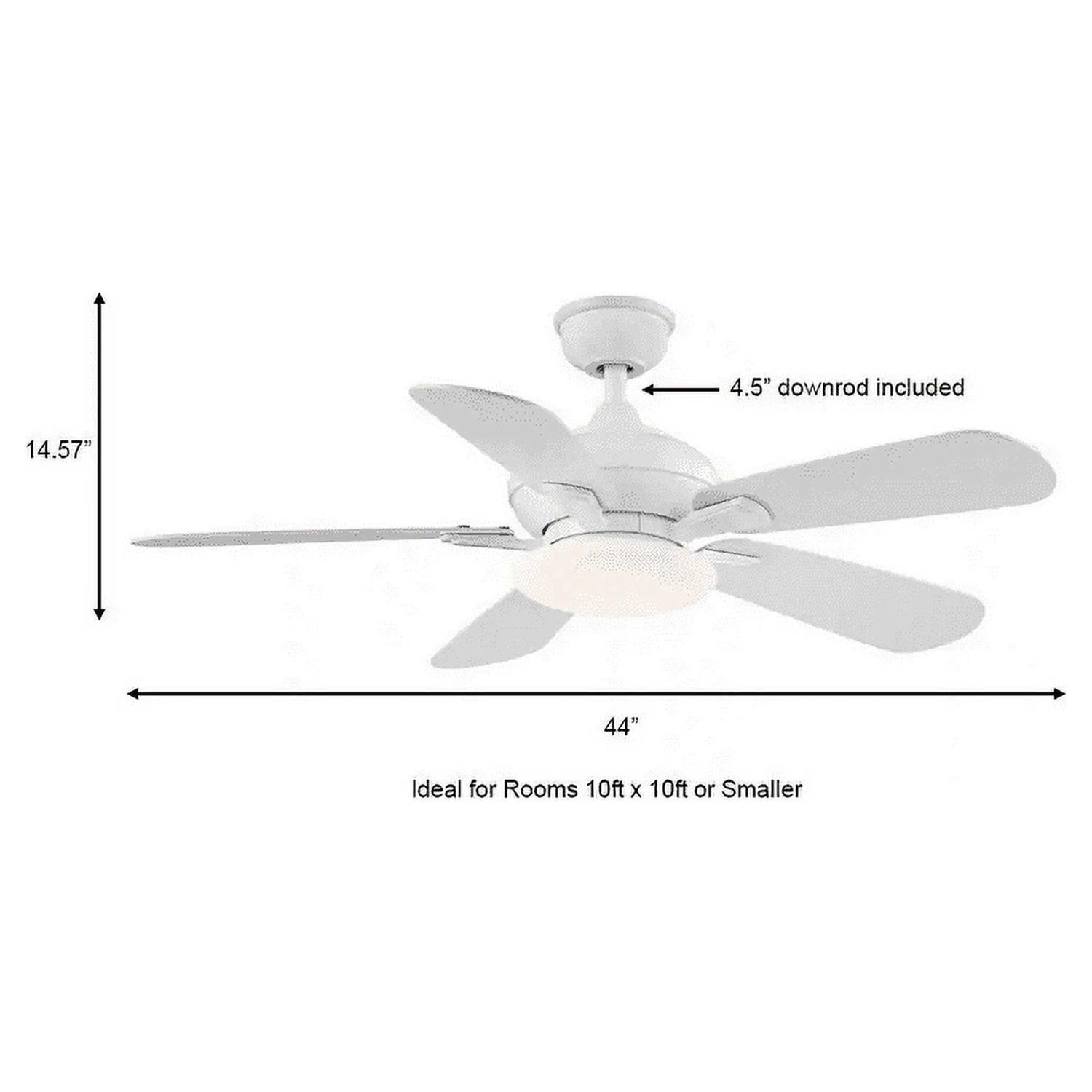 Home Decorators Collection Benson 44 in. LED Ceiling Fan with Light and ...