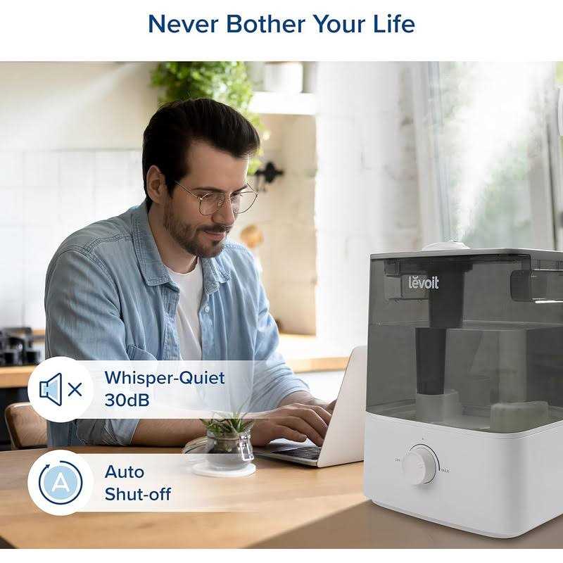 LEVOIT Classic300 Ultrasonic Top Fill Humidifier, Extra Large 6L Tank ...