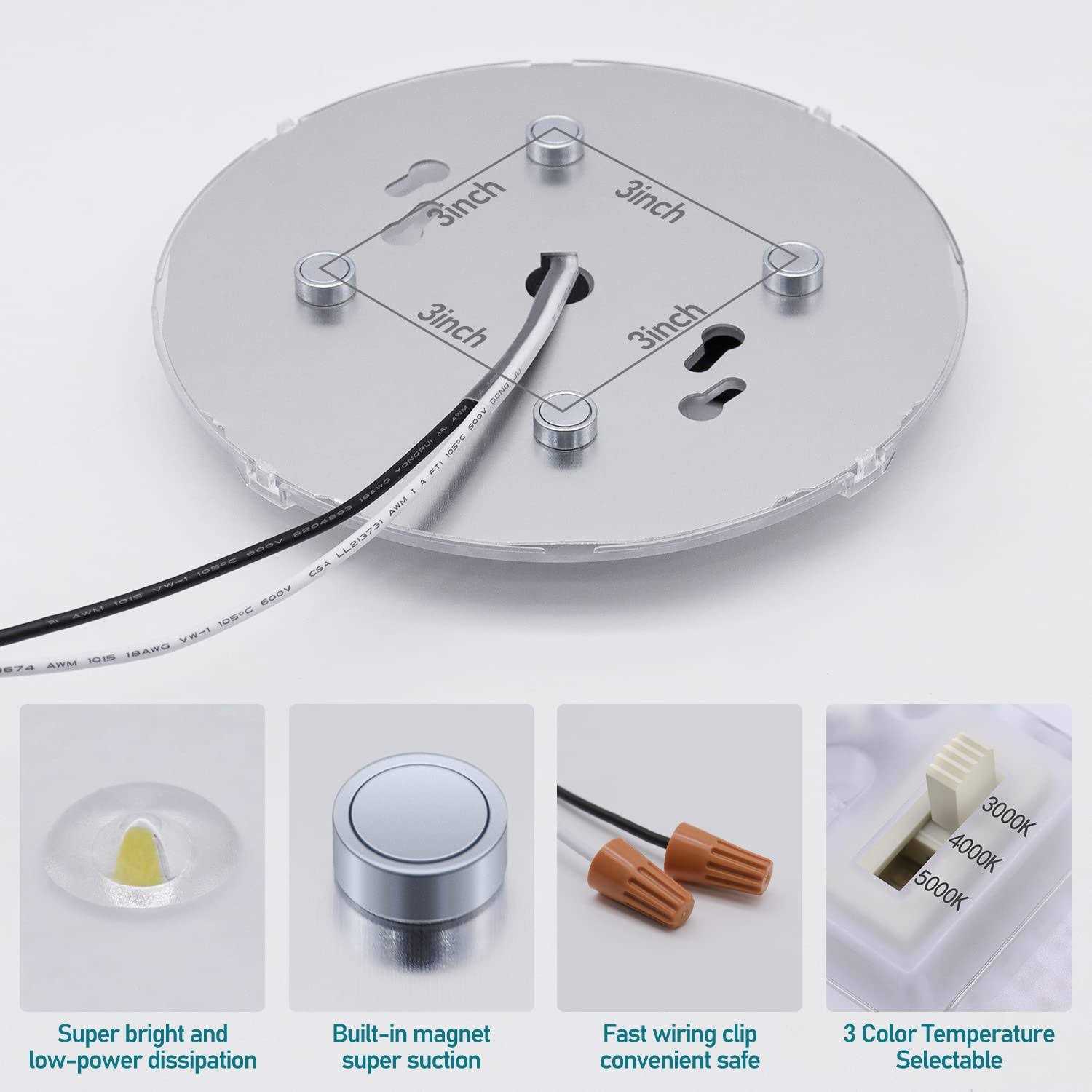 hisoo 2 pack led light engine retrofit kit 6inch 24w 2200lm - Home ...