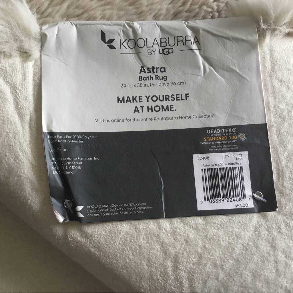 Koolaburra by UGG Astra Faux Fur Bath Rug - Home & Office Supplies on sale