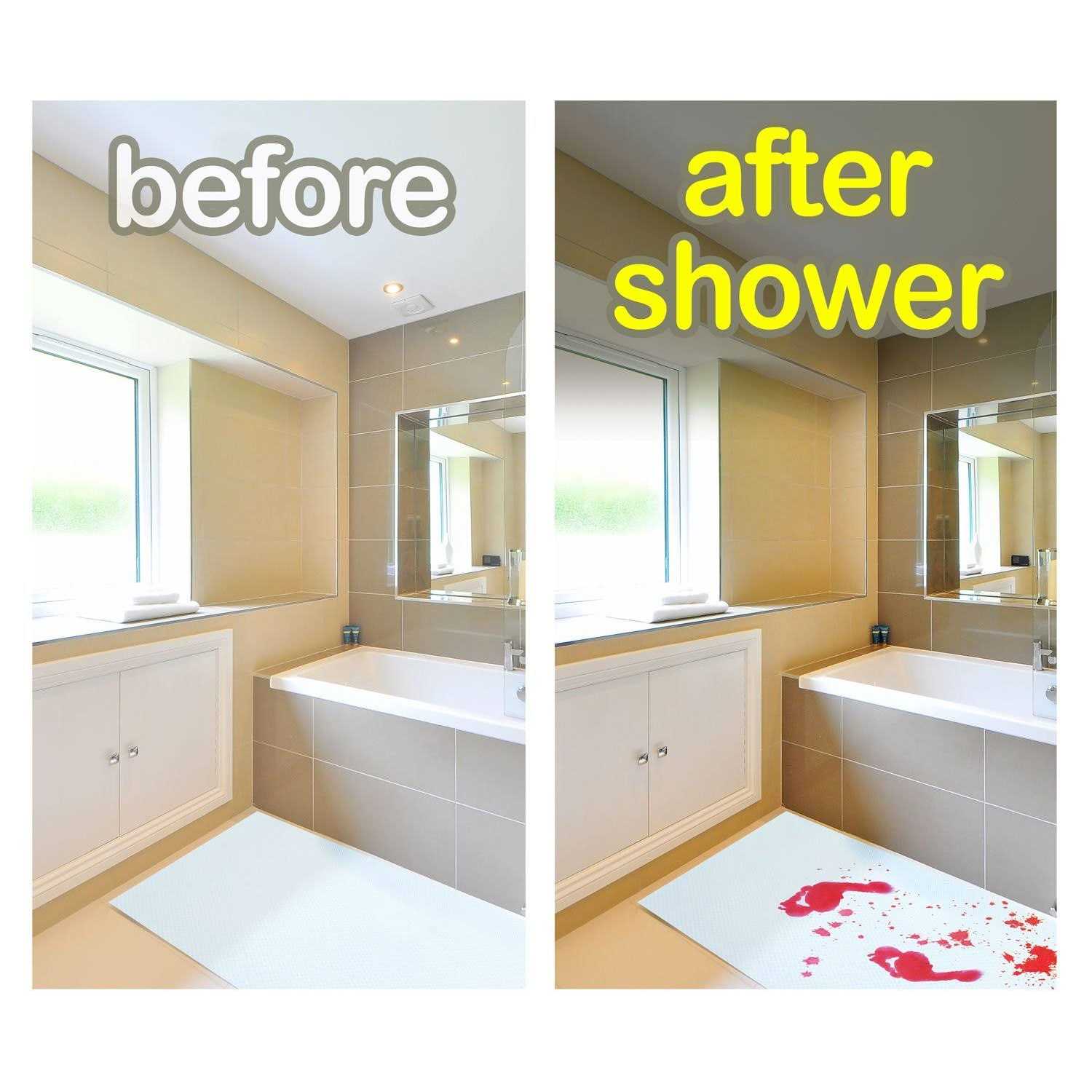 IntroWizard The Original Bloody Bath Mat color Changing Sheet That ...