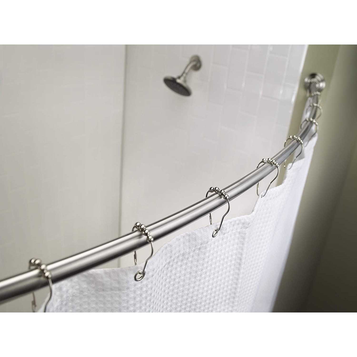 Delta 42205-SS 1 inch x 5' Shower Rod with Brackets - Home & Office ...
