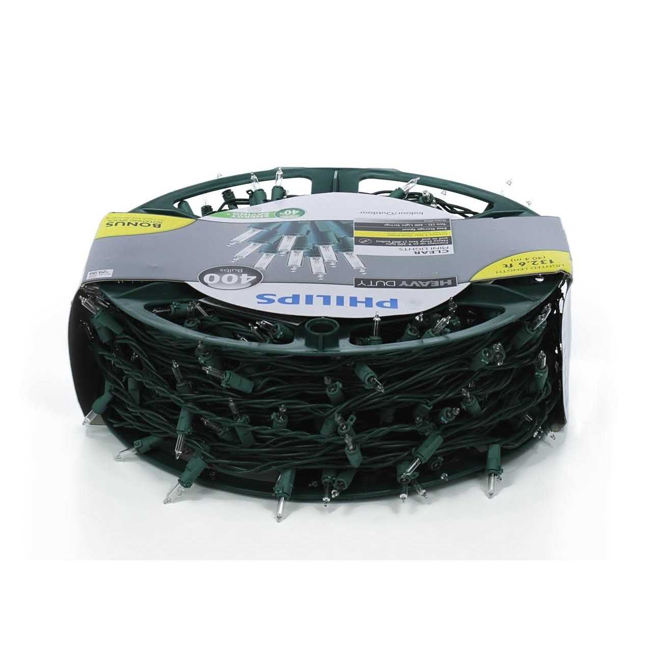Philips 400ct Clear Heavy Duty Mini String Christmas Lights - Home ...