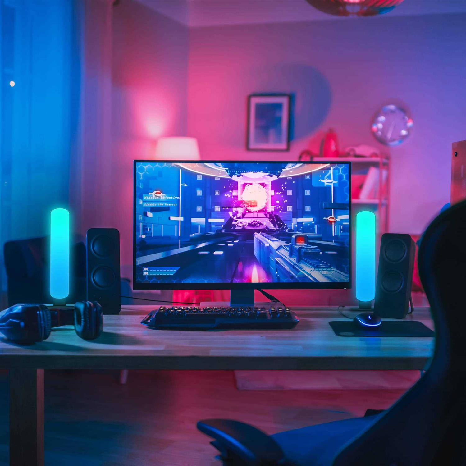 Monster Multi-Color LED Light Bar with Multi-Position Base - Home ...