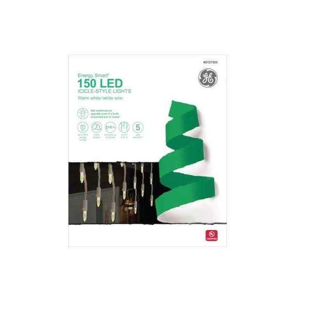 GE Energy Smart 150-Count Constant White Mini LED Plug-In Christmas ...