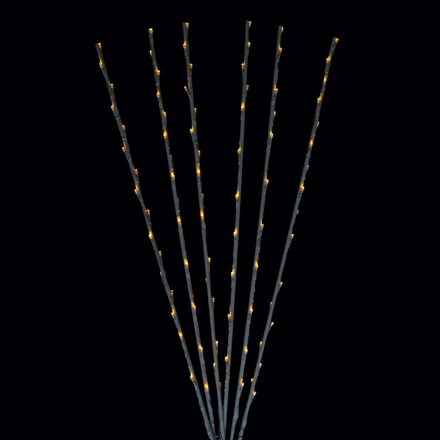 Northlight Set of 6 Enchanted Garden LED Lighted Branch Spray Driveway ...