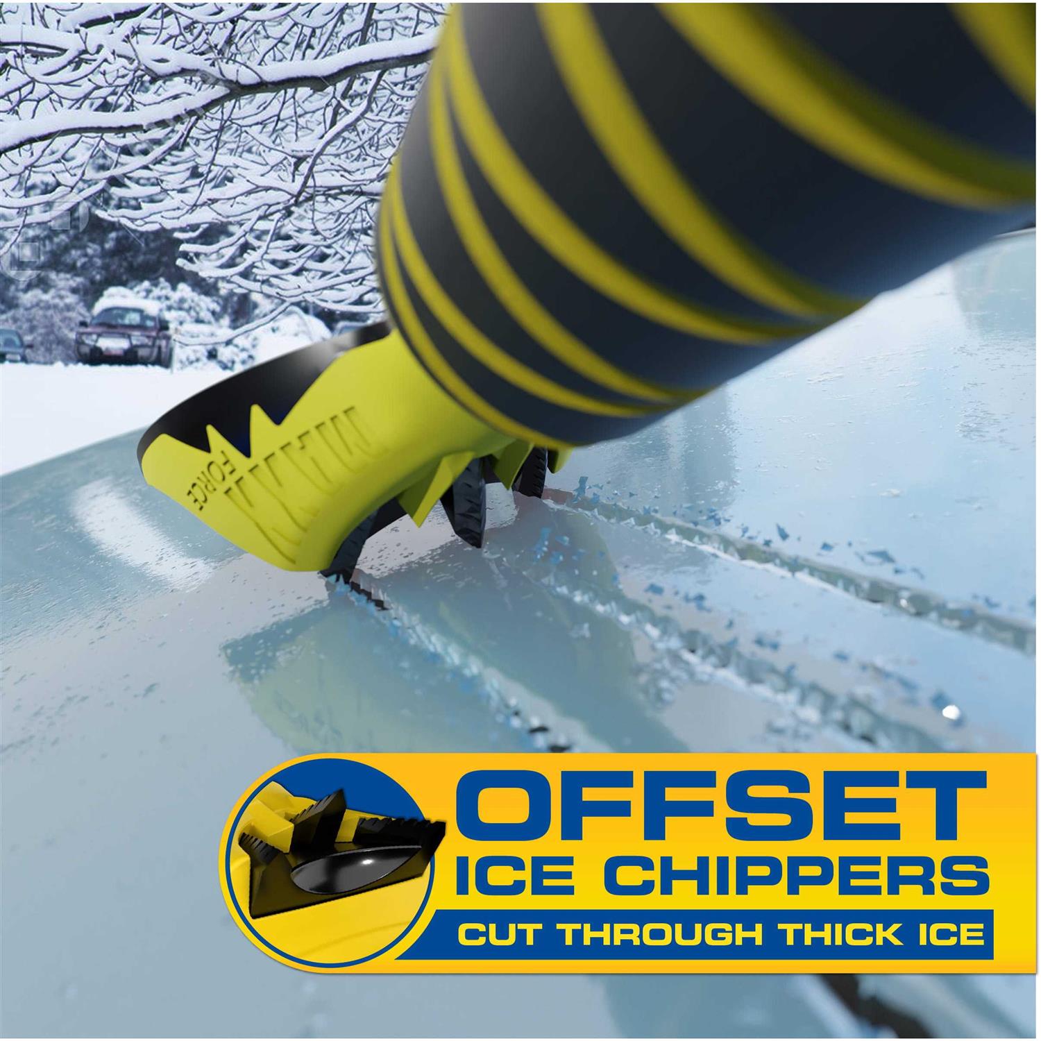 Rain-x 61 inch Extendable Car Snow Broom and Ice Scraper Tool, Black ...