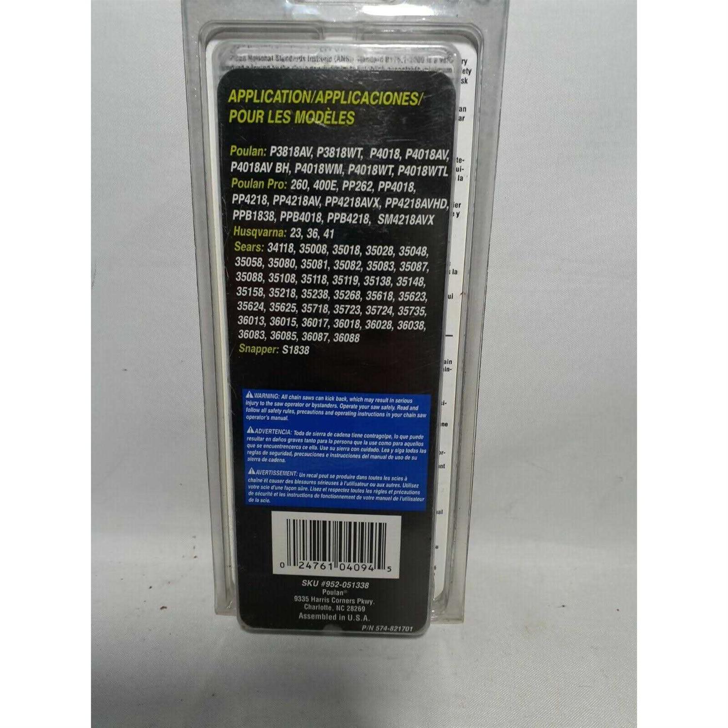Poulan 18 Inch Replacement Chainsaw Chain - Home & Office Supplies on sale