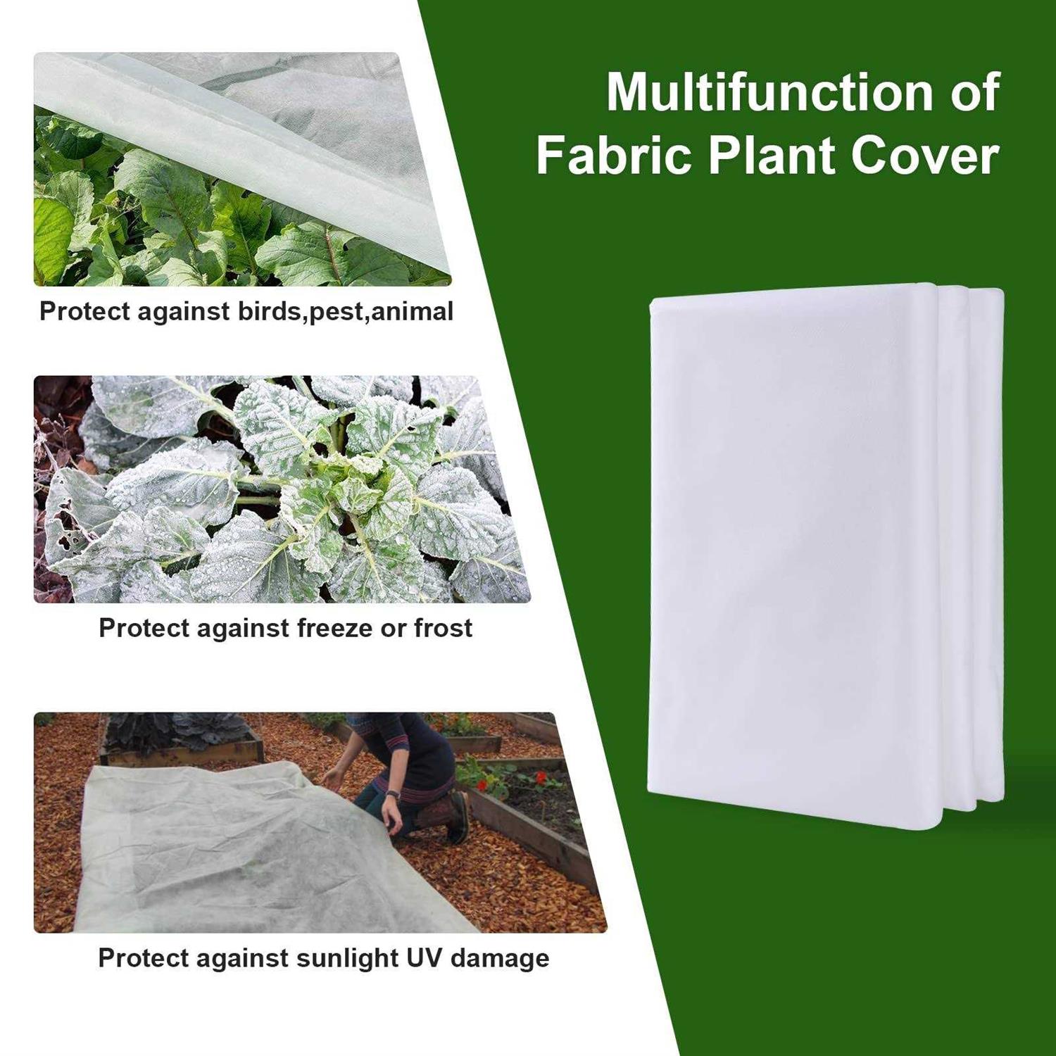 Kikhope Plant Covers Freeze Frost Protection Garden Floating Row Cover ...