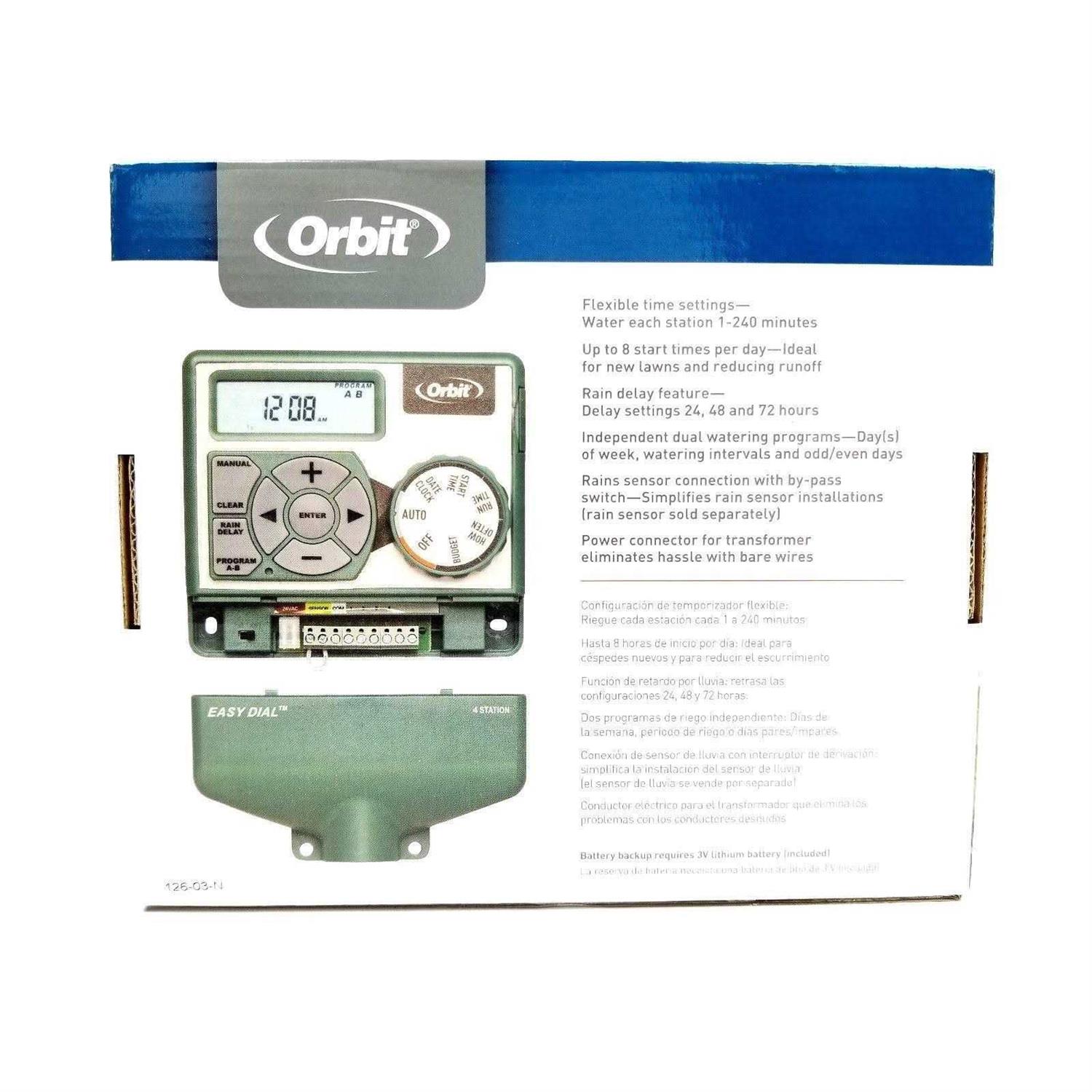Orbit 4-Zone Indoor Easy Dial Timer - Home & Office Supplies on sale