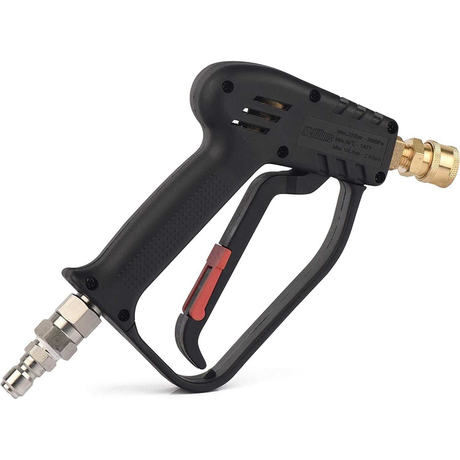 McKillans Short Pressure Washer Gun with Swivel High Pressure Water ...