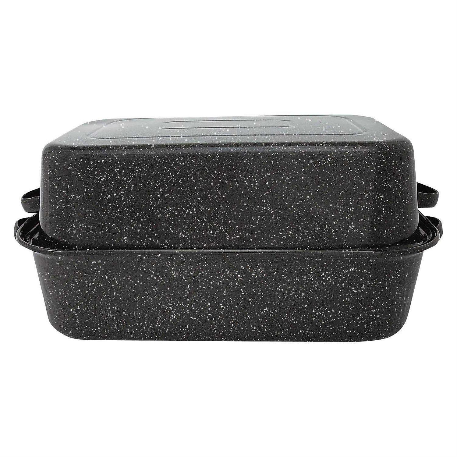 Granite Ware Covered Rectangular Roaster - Home & Office Supplies on sale